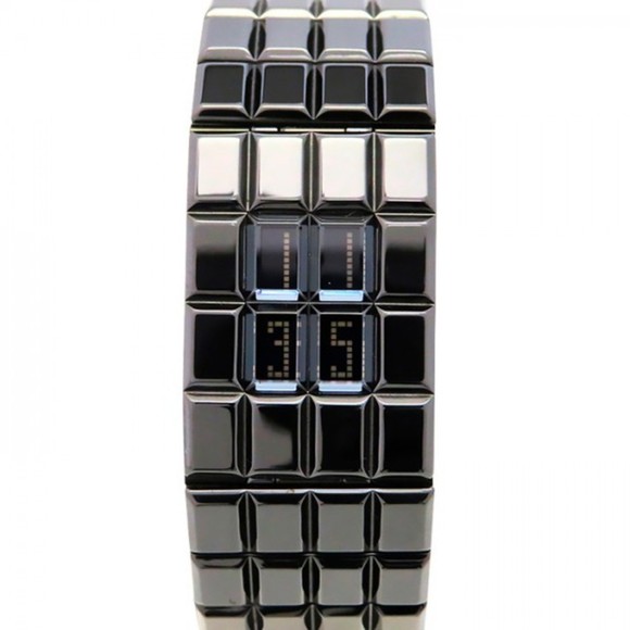 CHANEL | Accessories | Chanel Chocolat H03 Black Dial Used Watch Ladies ...